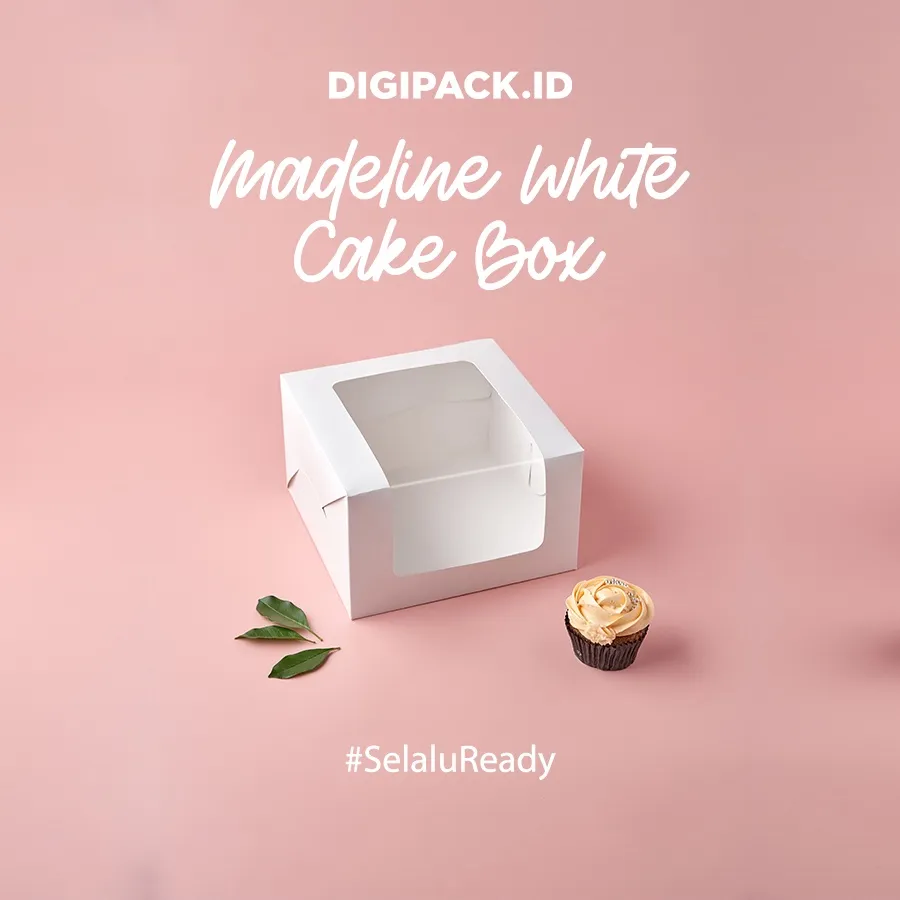 DIGIPACK - Madeline Window White Cake Box 20 x 20 x 12 @10pcs | Cake ...